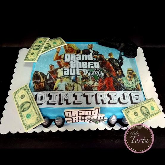 GTA torta sa slikom