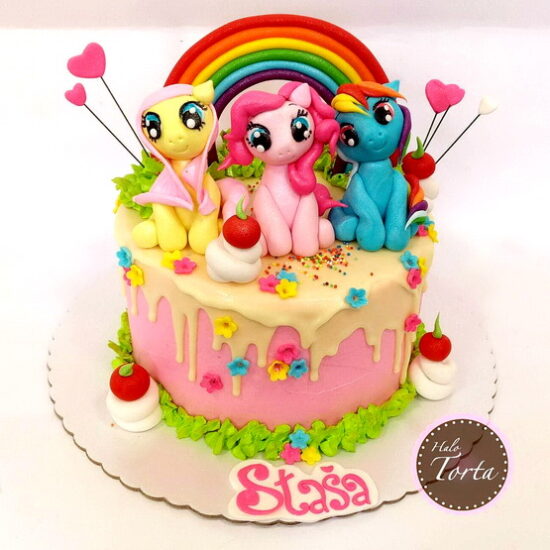 Drip torta Moj mali poni