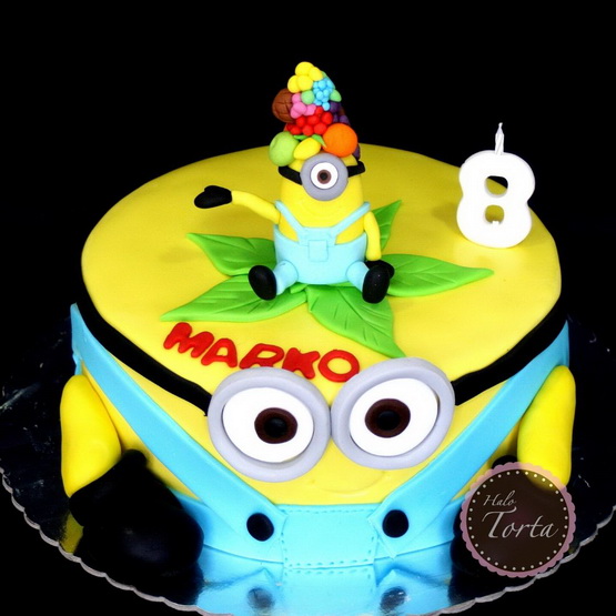 2D Minion torta sa figuricom