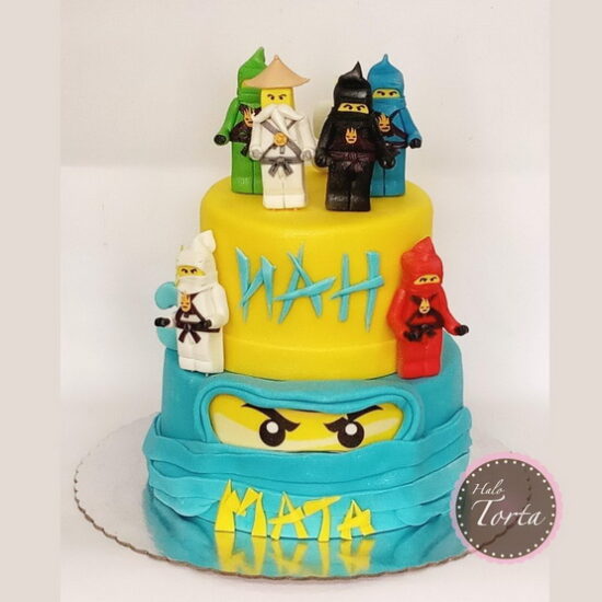 Torta Ninjago maska i figurice