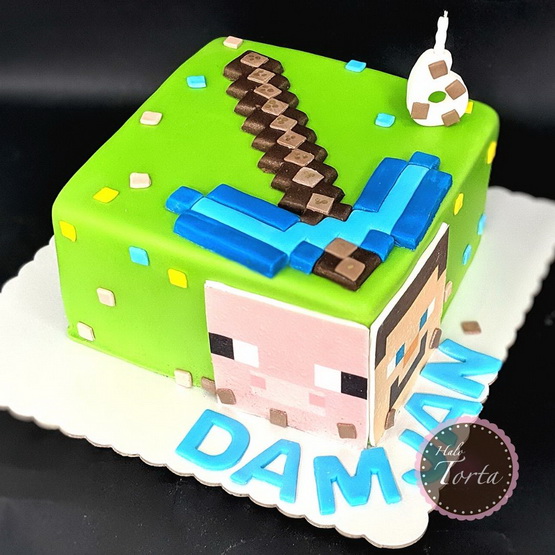 Torta Minecraft četvrtasta
