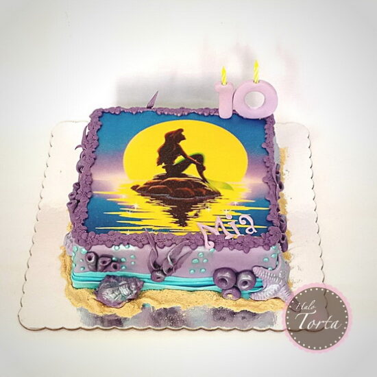 Torta Mala sirena silueta