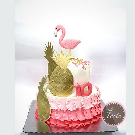 Flamingo torta