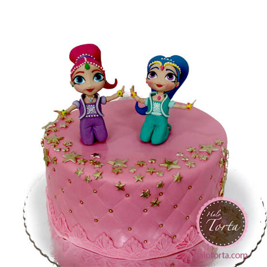 Shimmer i Shine torta sa figuricama