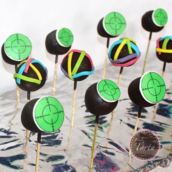 Cake pops Laser tag