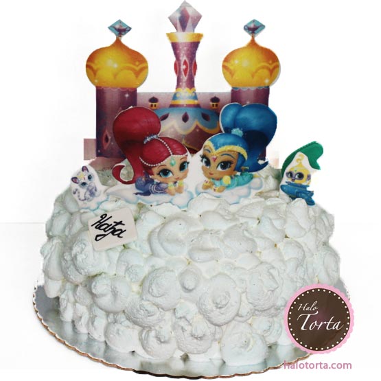 Shimmer & Shine oblak torta (Svetlucava i Sjajna sličice – NISU FIGURICE!)