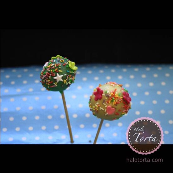 Žuto-zeleni cake pops