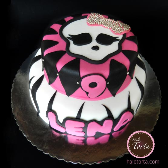 Monster High torta sa lobanjom – torte za devojcice