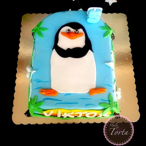 Torta Pingvin sa Madagaskara slika – Decije torte