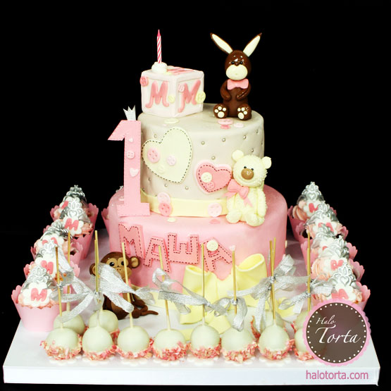 Torta za prvi rođendan za devojčicu