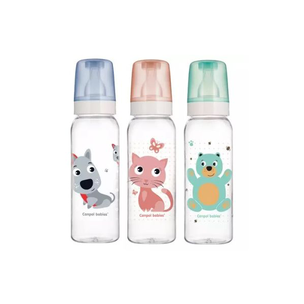 Canpol Bebi flašica 250ml Happy Animals 11/841