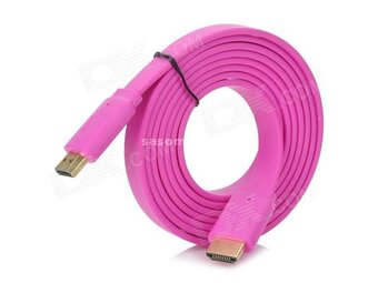 HDMI kabal na HDMI 5m FLAT pink