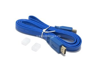 HDMI kabal na HDMI 1.5m FLAT plavi