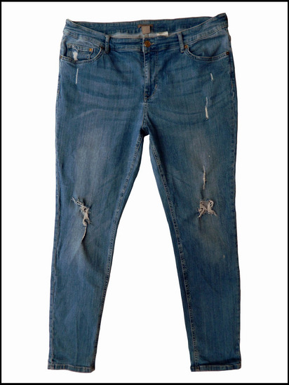 H&M Plus slim fit farmerke 50