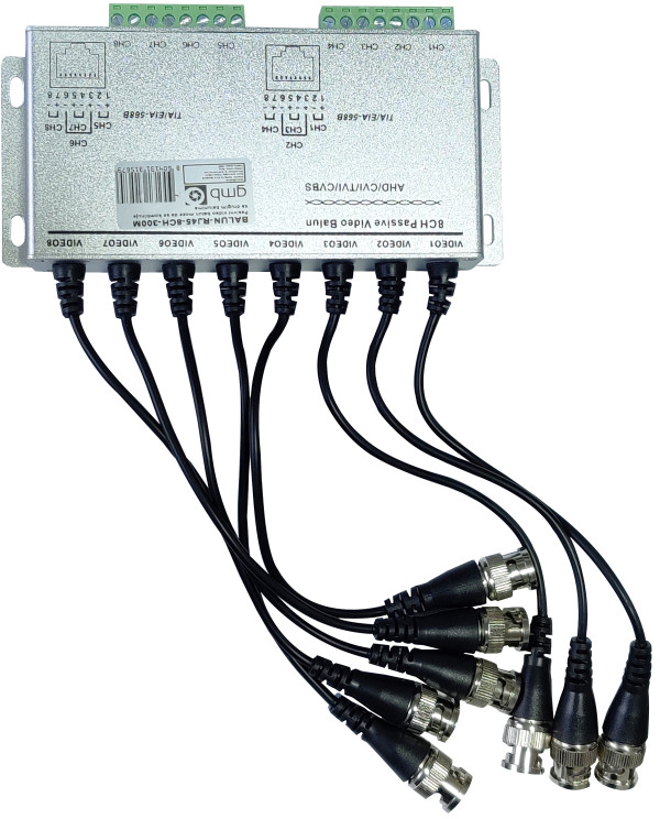 BALUN RJ45-8CH-300M Gembird balun za 8 kamere (AHD/CVI/TVI) do 5 megapiksela cena za komad