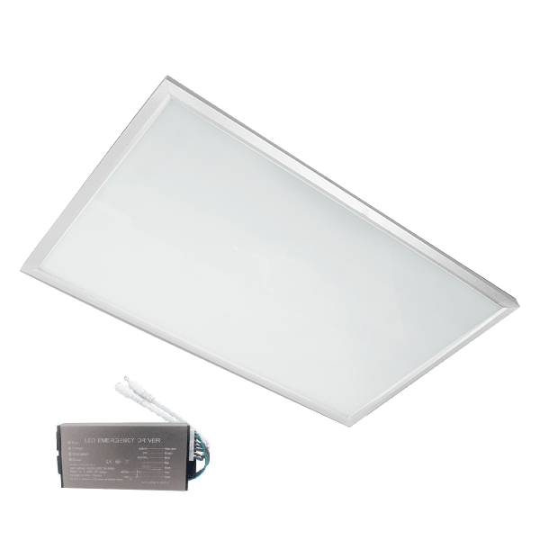 LED PANEL 36W 4000-4300K 595X295mm BELI OKVIR IP54 SA PANIK BLOKOM