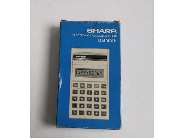 kalkulator SHARP EL-230 elsimate Made in Korea
