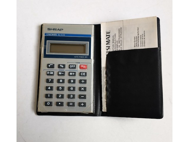 kalkulator SHARP EL-838 calcmate Made in Japan
