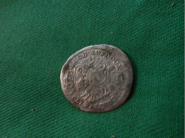 Austria 3 Kreuzer 1725 Habsburg Karl VI, Silver Coin #1