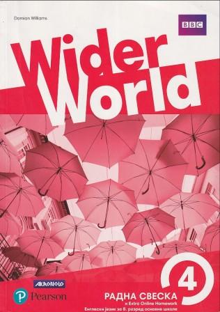 WIDER WORLD 4 – RADNA SVESKA iz engleskog jezika za 8. razred osnovne škole (Akronolo)