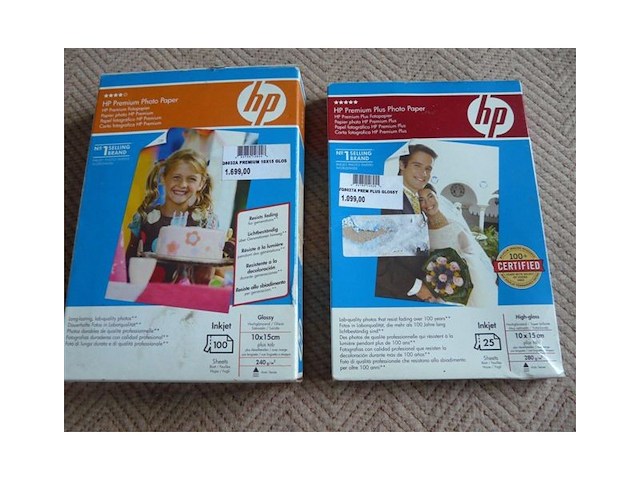 HP Premium Photo Papir 10x15cm - nekorišćen