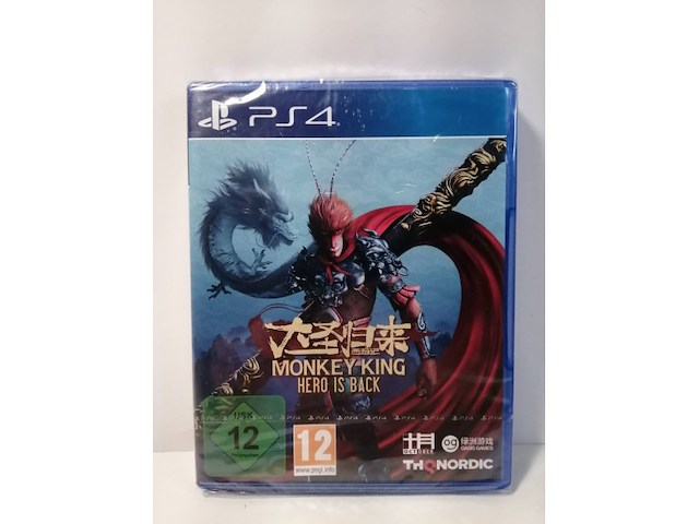 MONKEY KING Hero is back Sony Playstation 4 PS4 celofan