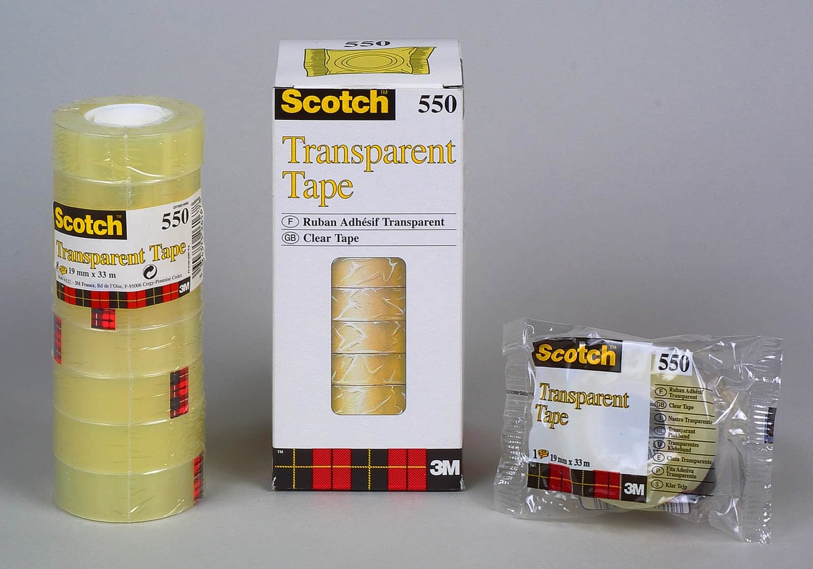 Lepljiva traka Scotch Transparent 550, 19mm x 33m, 1/1 u celofanu