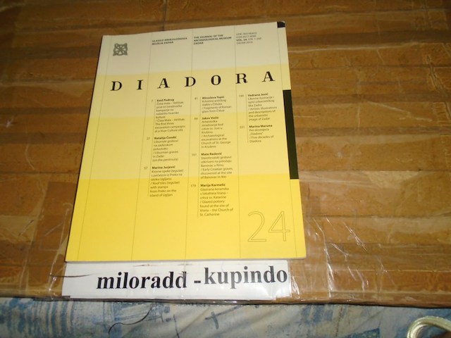 Diadora 24 Glasilo arheoloskoga muzeja Zadar