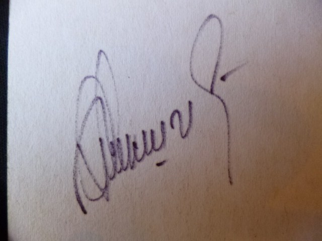 Autogram Slavica Miksic