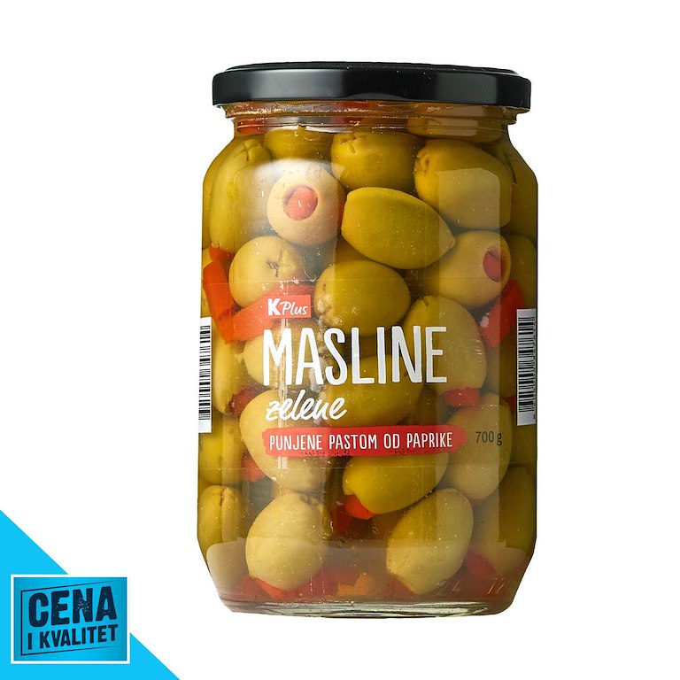 K plus masline zelene paprika 700g k plus