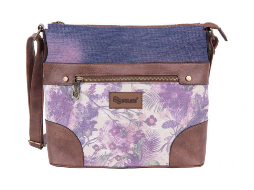 TORBA NA RAME PULSE JEANS FLORAL