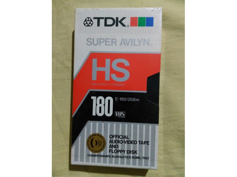 TDK Super Avilyn 180, novo, VHS