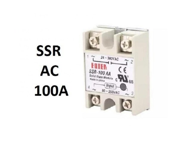 SSR rele - 100A - Solid state relay - 250V upravljanje