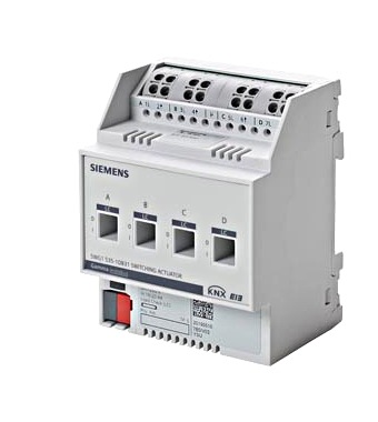 KNX prekidački aktuator 4 x 16/20AX, 230V AC
Tip N 535: Detekcija struje opterećenja sa praćenjem granične vrednosti struje opterećenja, žice od 0,5 do 2,5 mm² poprečnog preseka, za montažu na...
