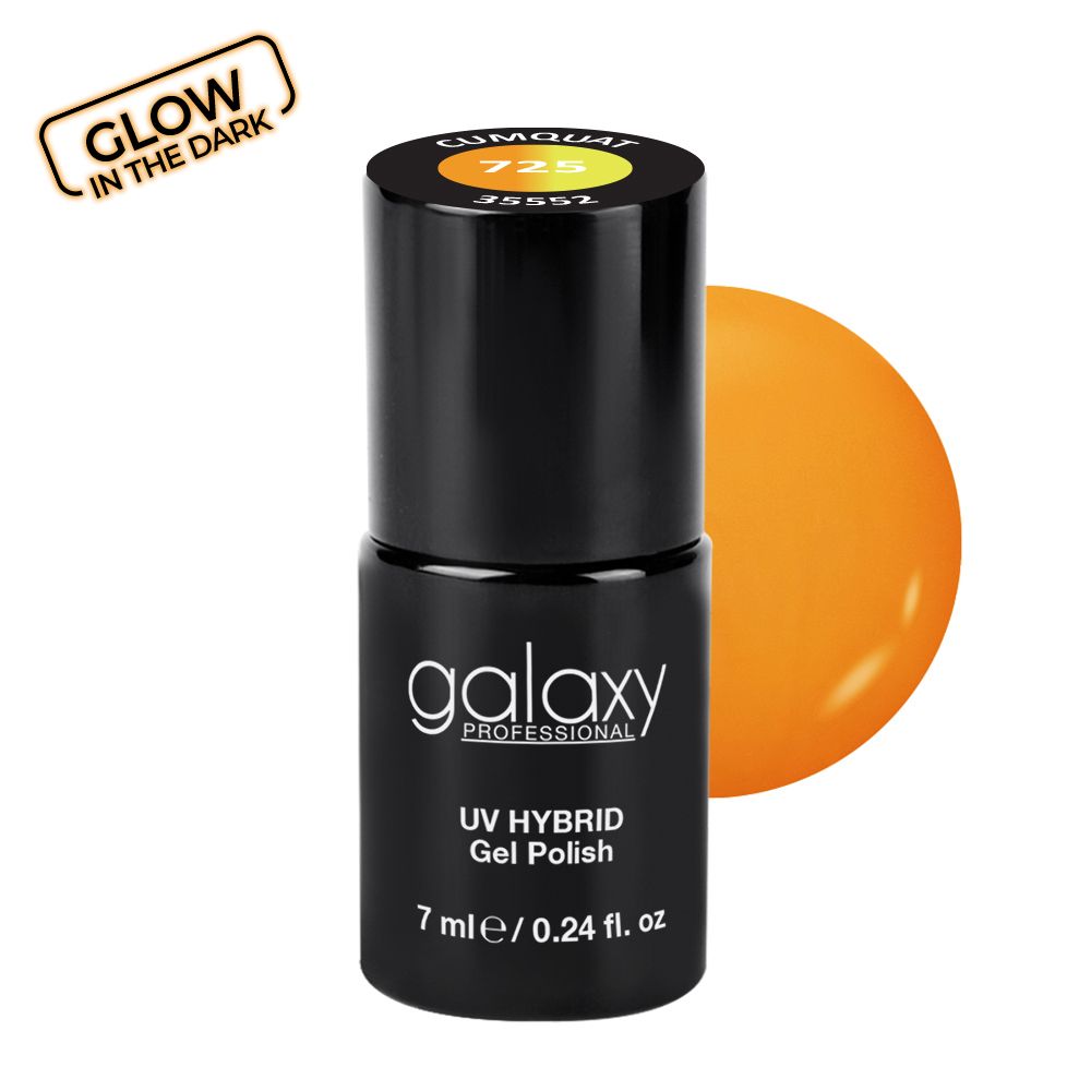 Trajni lak za nokte UV/LED GALAXY Hybrid 7ml Cumquat S725