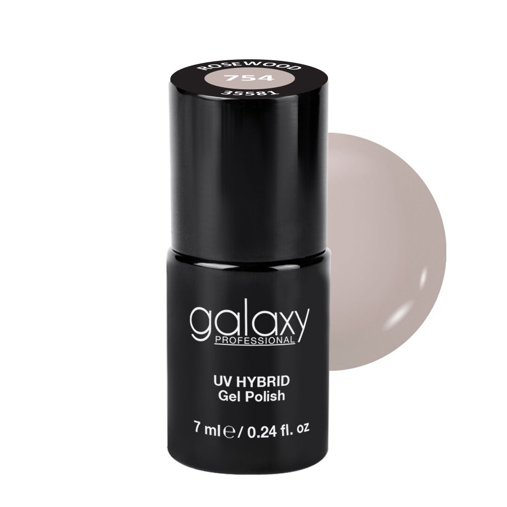 Trajni lak za nokte UV/LED GALAXY Hybrid 7ml Rosewood S754