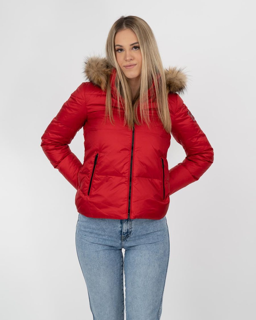Ženska zimska jakna – Sportska i Casual – Olivia – Crvena