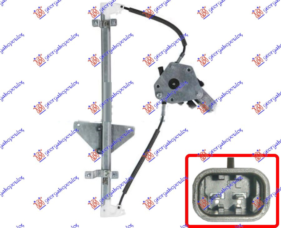 PODIZAC ZADNJEG PROZORA ELEKTRICNI (A KVALITET) - DESNO