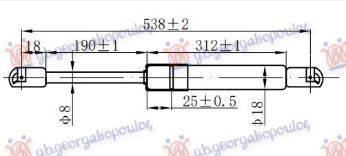 AMORTIZER HAUBE (655L-320N)