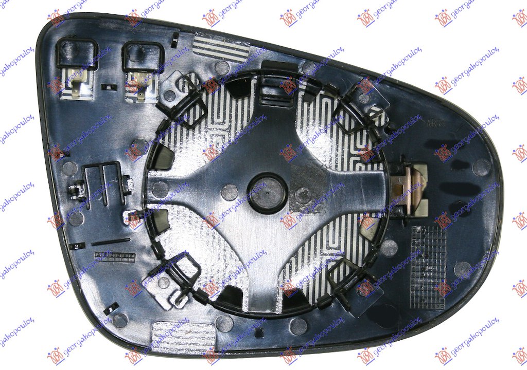 STAKLO RETROVIZORA SA GREJACEM (ASFERICNO) - LEVO