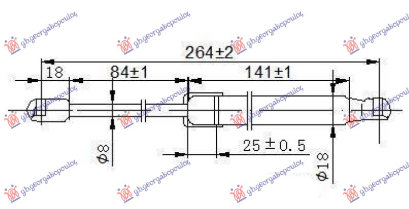 AMORTIZER HAUBE (265L-355N)