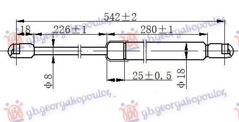 AMORTIZER HAUBE (543L-310N)