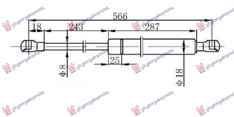 AMORTIZER HAUBE (565L-290N)