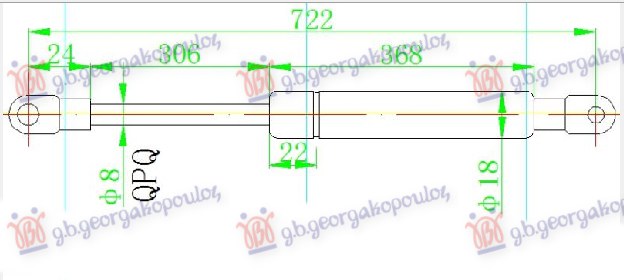 AMORTIZER HAUBE (722L-310N)