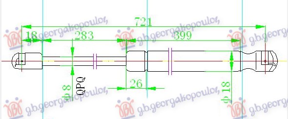 AMORTIZER HAUBE (722L-180N)