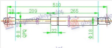 AMORTIZER HAUBE (510L-320N)