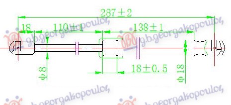 AMORTIZER HAUBE (287L-520N)