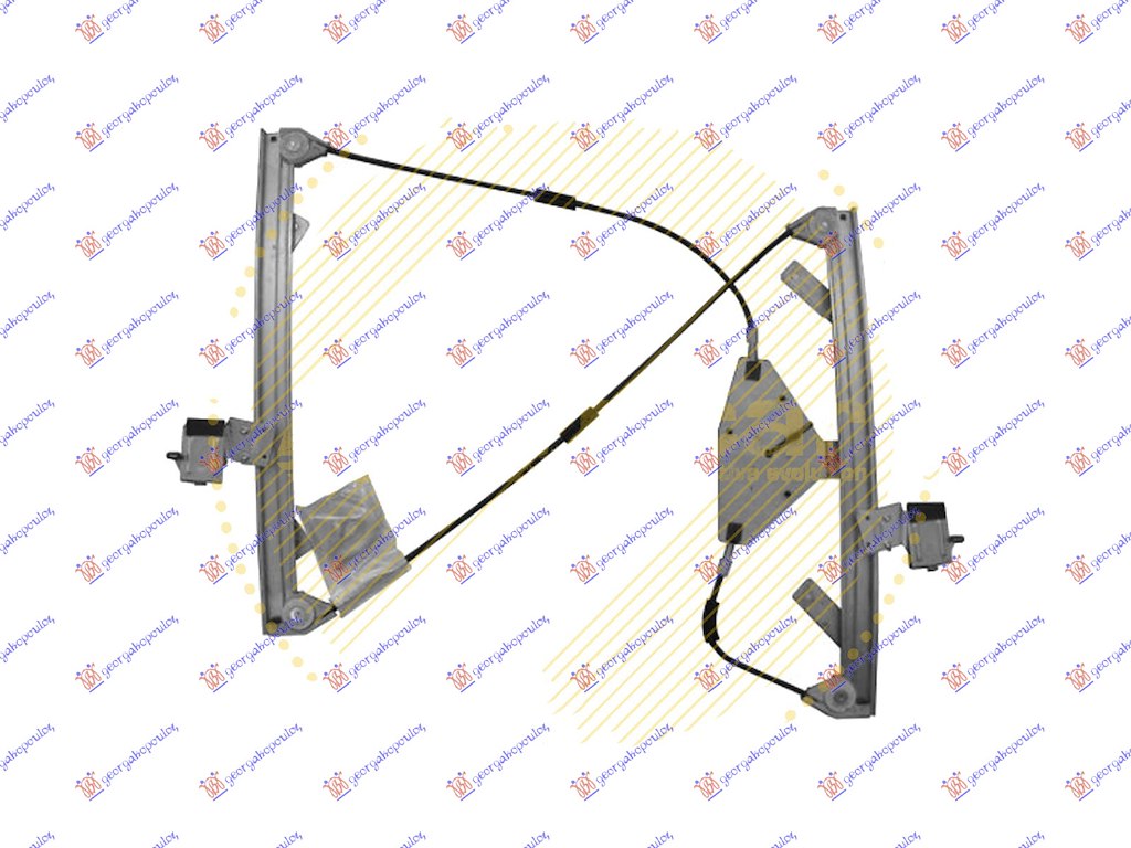 PODIZAC PROZORA ELEKTRICNI (BEZ MOTORA) 3 VRATA (A KVALITET) - DESNO