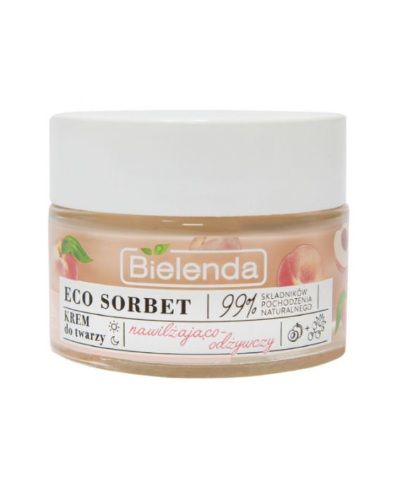 Hranljiva krema za hidrataciju kože lica BIELENDA Eco Sorbet breskva 50ml