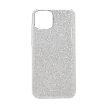 Maska Crystal Dust za iPhone 14 Plus srebrna